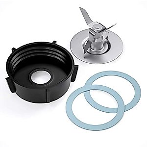Oster Blender Replacement Parts Blender Blade with Jar Base Cap and 2 Rubber O Ring Seal Gasket Accessory Refresh Kit by Aooba