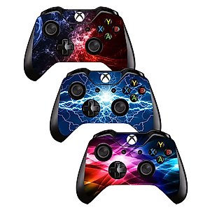 FOTTCZ [3PCS] Vinyl Skin for Xbox One/Slim/X Controller (Standard Edition), Sticker Decorate and Protect Device Surface, Group G