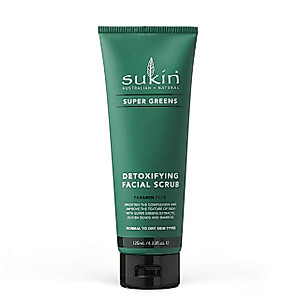 Sukin Super Greens Detoxifying Facial Scrub, 4.23 FL. Oz.