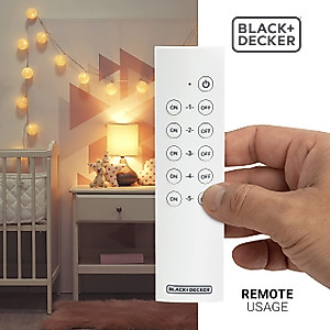 BLACK+DECKER Wireless Remote-Control Outlet, Pack of 5 Outlets, 2 Remotes - Premium Light Switches