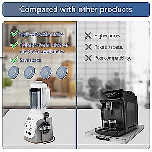 Appliance Sliders,24Pcs Self-Adhesive Kitchen Appliance Sliders,2Pcs Cord Organizer,Easy To Move and Save Space,Suitable for Countertop Kitchen Appliances Coffee Maker,Blender, Pressure Cooker.