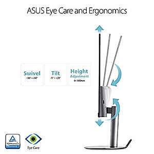 ASUS Designo 27" 1440P Monitor (MZ27AQL) - QHD (2560 x 1440), IPS, Build-in Speakers & Subwoofer, Height Adjustable