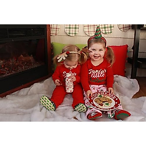 Pearhead Christmas Cookies for Santa Plate, Milk Jug and Dear Santa Notepad Set, Holiday Home Decorations, Christmas Eve Family Traditions, Christmas Gift Ideas For Kids, 3 Piece Set