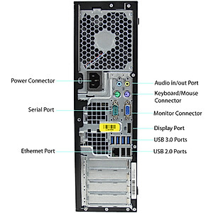 HP 8300 Elite Desktop Gaming Computer Intel Quad Core i5 up 3.6 GHz, 8GB DDR3,NEW 240GB SSD, Windows 10 Pro, WiFi, USB 3.0, Nvidia 4K 2GB GT710 Video Card (Renewed)