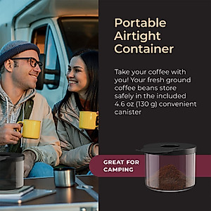 Mueller Ultra-Grind Conical Burr Grinder Professional Series, Innovative Detachable PowderBlock Grinding Chamber for Easy Cleaning and 40mm Hardened Gears for Long Life