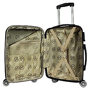 World Traveler Butterfly Polycarbonate Hardside Expandable Spinner Luggage with Enhanced Wheel System, 2-Piece Carry-On Set