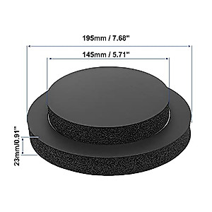 X AUTOHAUX 4 PCS Speaker Fast Rings 6" to 6.5" Car Speaker Foam Enhancer Sponge