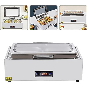 Electric Chafing Dish, 9QT Chafing Dish Buffet Set, Chafers Buffet Servers and Warmers, Chaffing Servers with Covers, Catering Party, Food Warmer for Parties Buffets (2 Pans)