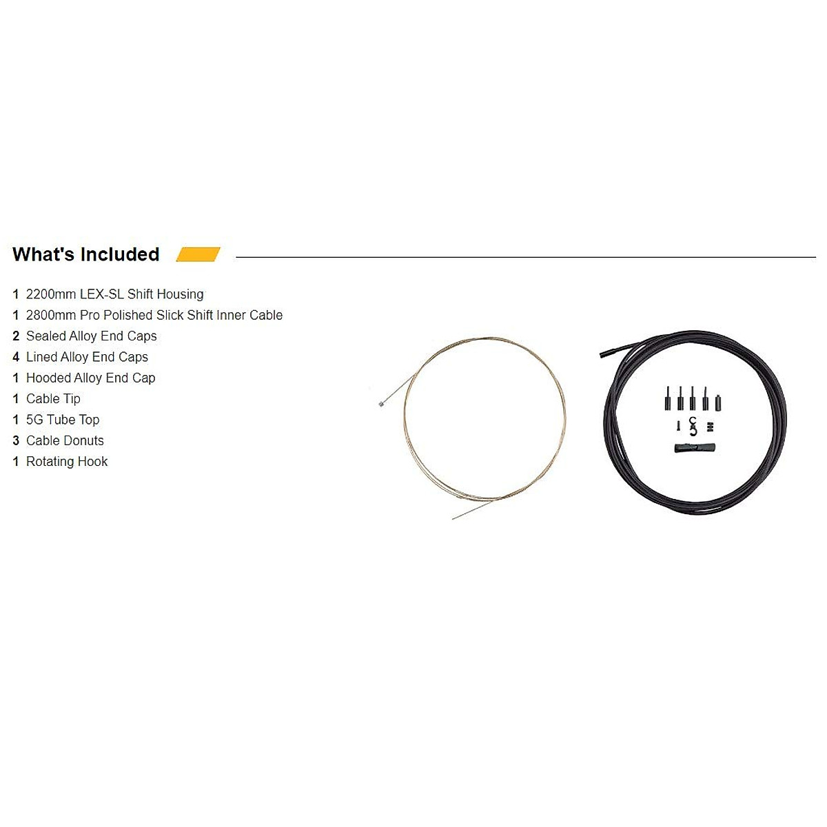 Jagwire Pro Unisex Adult Cables and Sheaths, Black, One Size