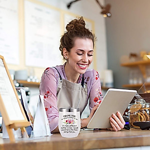 Patelai Mother In Law Gift from Son In Law Daughter In Law, Thank You for Being My Mother-in-Law Coffee Cup for Mother's Day Birthday, 12 oz Wine Tumbler with Lid Straw Brush (White)