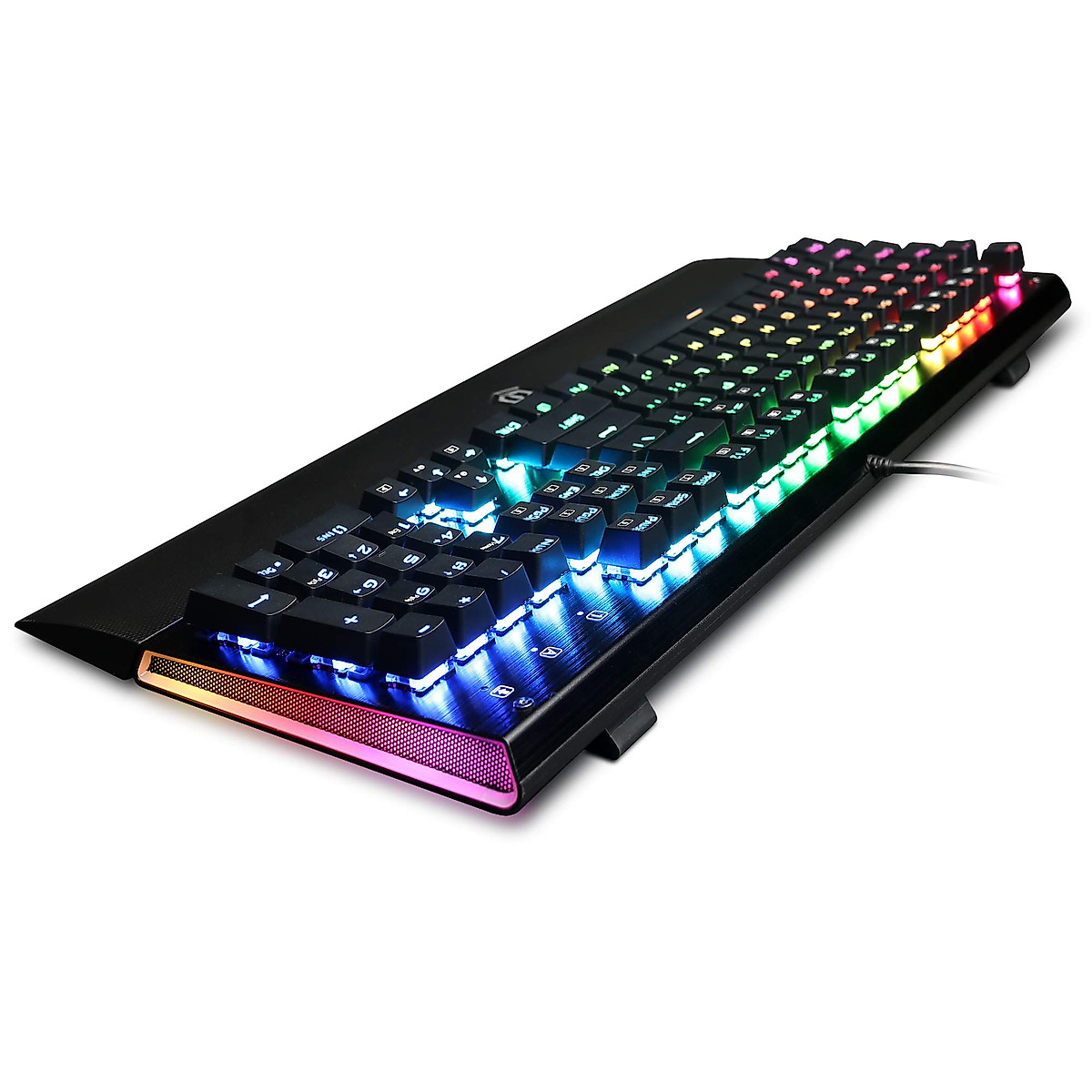 CyberpowerPC Skorpion K2 CPSK305 RGB Mechanical Gaming Keyboard with Kontact ™ Brown (Tactlile) Mechanical Switches,Black