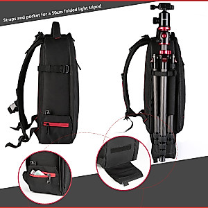 BESCHOI Camera Bag, Camera Backpack for photographers 20L Waterproof Camera Bags for DSLR Camera, Speedlite Flash, Camera Tripod, Laptops, Lens and Accessories