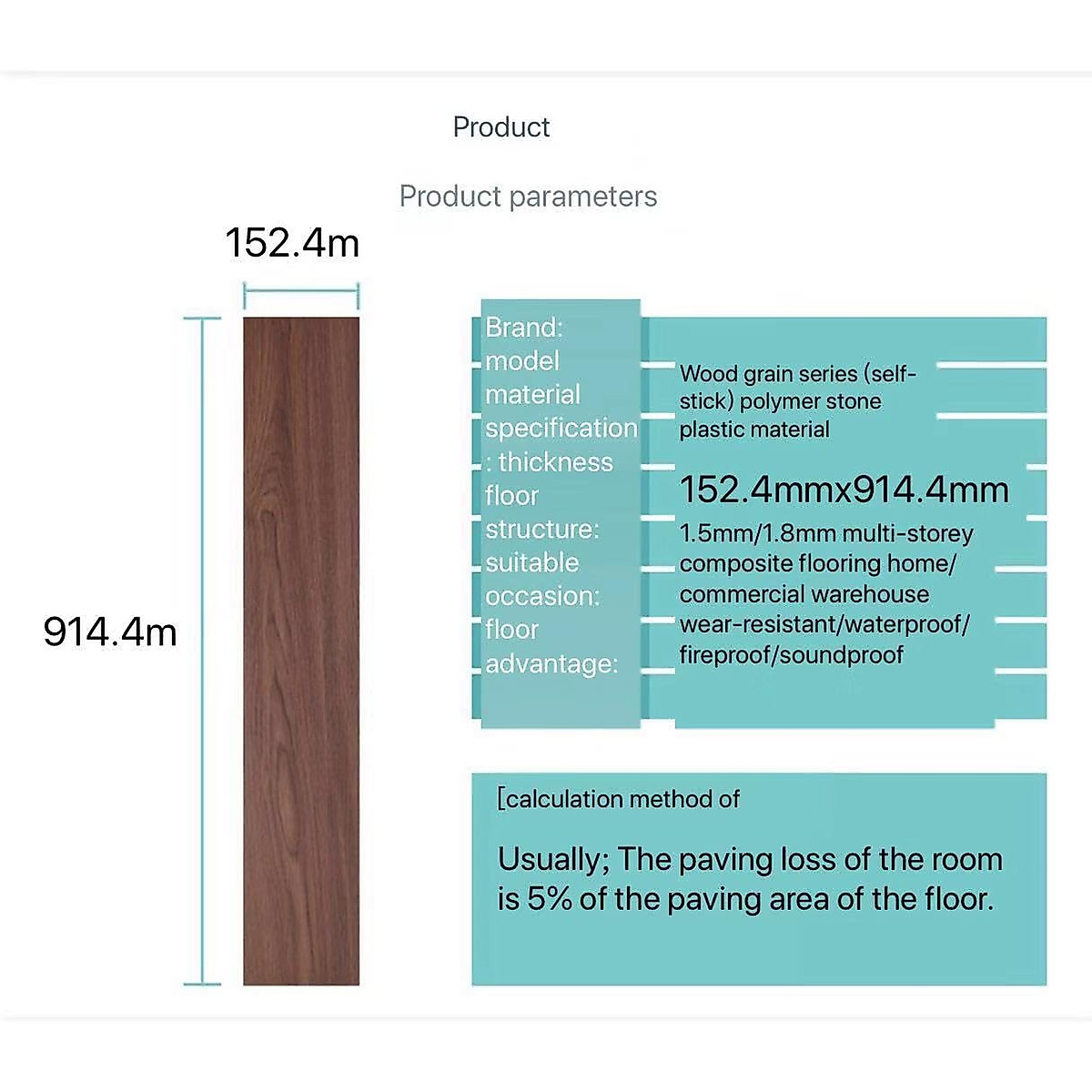 Vinyl Peel and Stick Floor Tile, Self-Adhesive Wood Plank, 10-Pack (15 Square Feet) - 6 Inch Width, 36 Inch Length, 1.2mm - Hickory - Easy DIY Nexus Planks for Any Room by Achim Home Decor