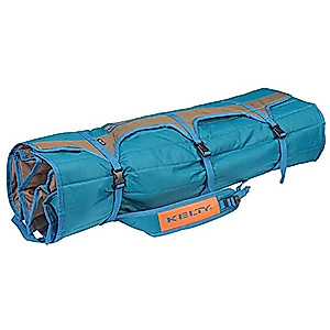 Kelty Low Loveseat with Adjustable Height Arm Rest,Cup Holders for Camping, Alloy Steel, Deep Lake