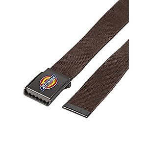 Dickies Men’s Cotton Web Belt with Military Logo Buckle
