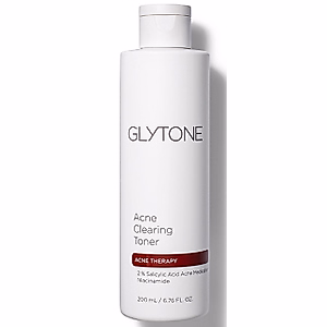 Glytone Acne Clearing Toner - With 2% Salicylic Acid - Prevent & Treat Acne For All Stages Of Acne-Prone Skin - Non-Comedogenic - 6.76 fl. oz.