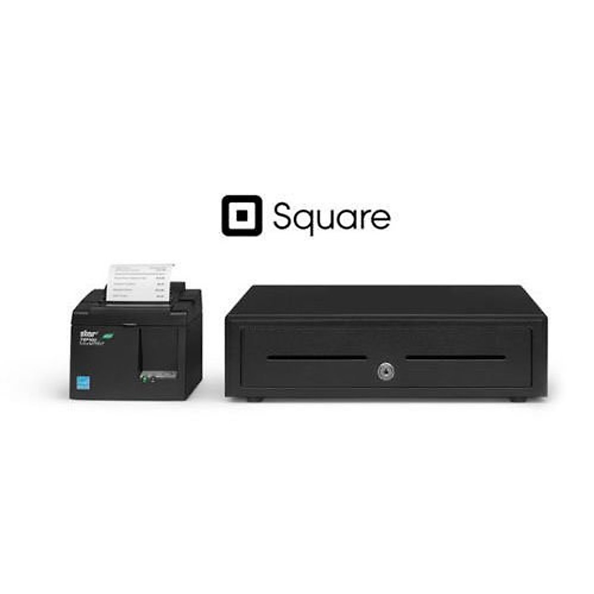 Star Micronics Square and SHOPIFY POS Hardware Bundle TSP143IIILAN 39464910 ETHERNET (LAN) Printer and Cash Drawer