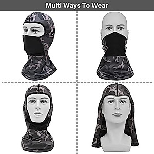 Bodvera 2 Pack Balaclava Winter Ski Mask for Men Women Windproof Warm Face Mask for Skiing, Snowboarding, Motorcycle Riding