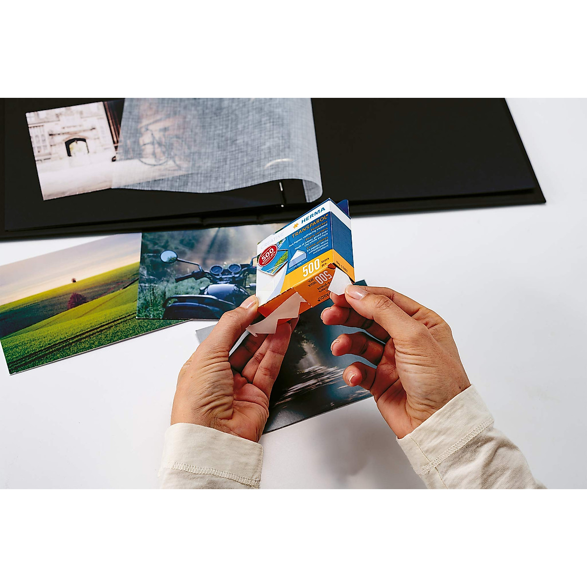 HERMA 1383 Photo Corner (Pack of 500) Clear/White