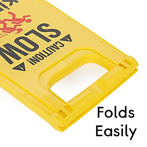 Caution Slow Kids at Play Child Safety & Slow Down Signs Double-Sided Neighborhoods, Schools, Day Cares Yellow Pack of 2