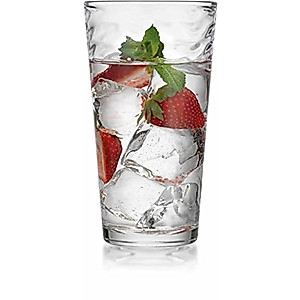 Glaver's Drinking Glasses Set of 10 Highball Glass Cups, Premium Glass Quality Coolers 17 Oz. Glassware. Ideal for Water, Juice, Cocktails, and Iced Tea. Dishwasher Safe.…