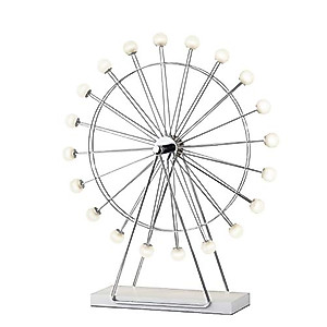 Adesso Home 2120-22 Transitional LED Table Lamp from Coney Collection in Chrome Finish, 5.25 inches, Large, Bronze