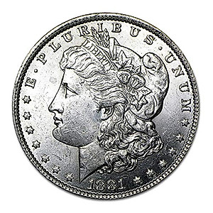 1881 S Morgan Silver Dollar BU $1 Brilliant Uncirculated
