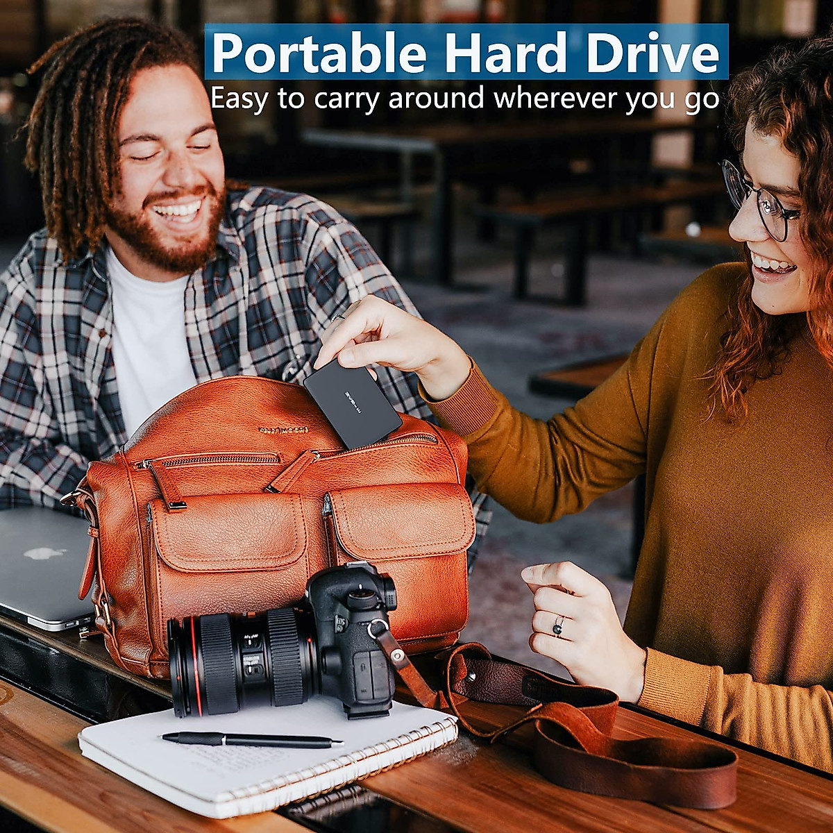 MegaZ 120GB External Hard Drive Backup Slim 2.5'' Portable HDD USB 3.0 for PC, Mac, Laptop, Chromebook, 3 Year Warranty