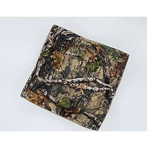 Camouflage Microwave Bowl Cozy Camo Reversible Microwaveable Potholder Timber Oak Leaf Bowl Buddy Hunt Lodge Man Cave Country Cabin Real Tree Manly Kitchen Linens Handmade Guy Gifts Under 10