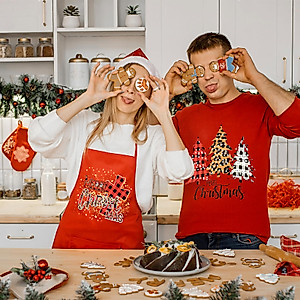 9pcs Merry Christmas Iron on Patches - Large Heat Transfer Stickers, Cute Tree Elk Santa Claus Pattern Decals for T Shirts, Hoodies, Bags