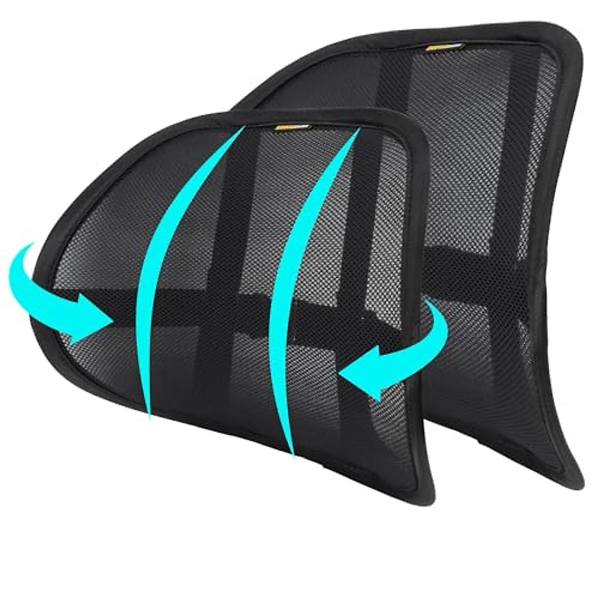 SANHSEHOME Lumbar Support Back Support for Office Chair 2 Pack Lumbar Support Pillow for Car Chair Back Support with Triple Layer Mesh & Adjustable Straps