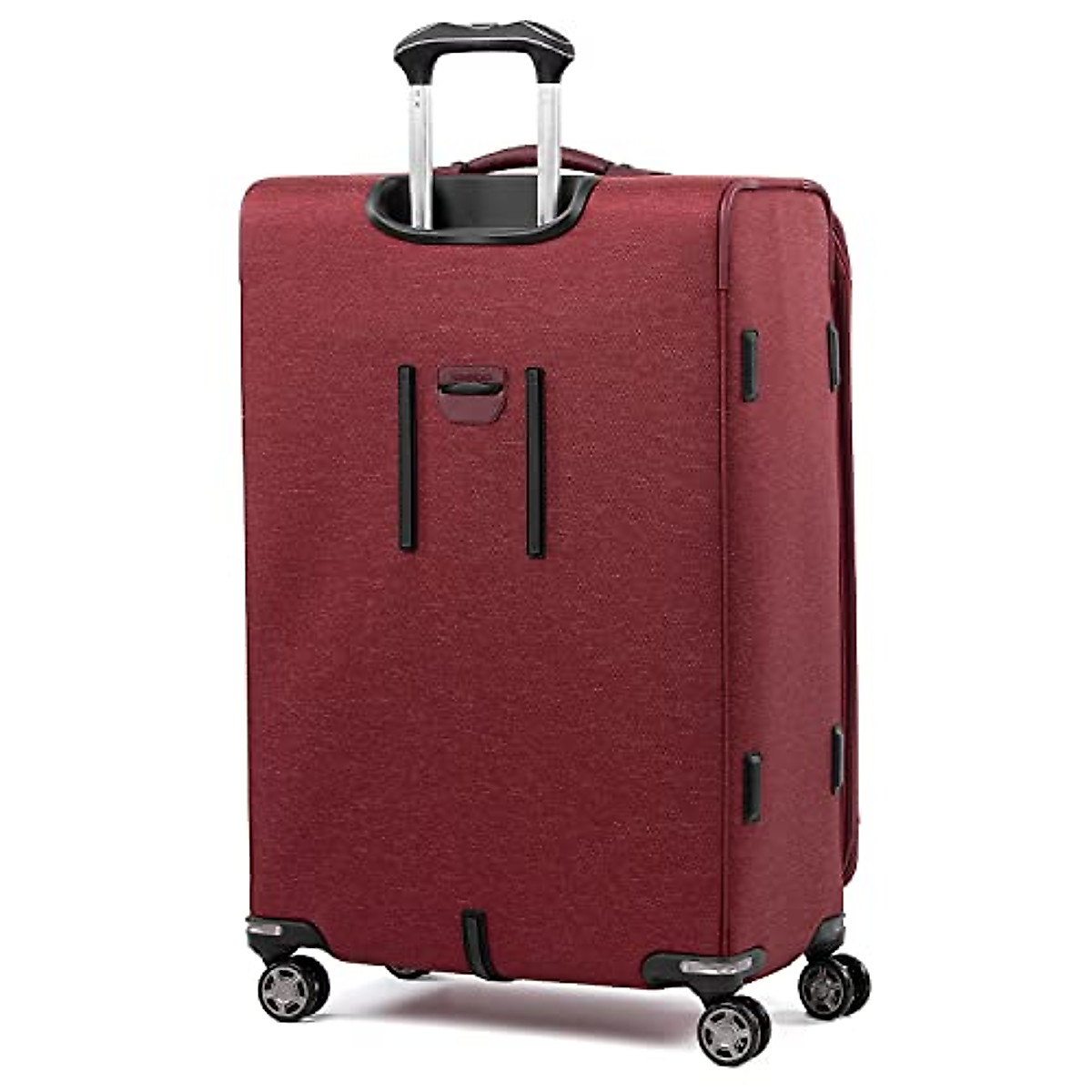 Travelpro Platinum Elite Softside Expandable Checked Luggage, 8 Wheel Spinner Large Suitcase, TSA Lock, Men and Women, Bordeaux Red, Checked Large 29-Inch