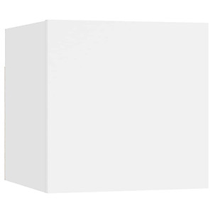 vidaXL TV Cabinet Set 7 Piece Home Bedroom Living Room Entertainment Center Console HiFi Cabinet TV Stand Media Unit Furniture White Engineered Wood