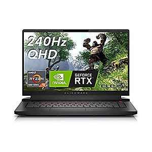 Alienware m15 R7 15.6" Gaming Laptop - QHD (2560x1440) 240Hz, AMD Ryzen 9 6900HX, 32GB DDR5, 1TB SSD, RTX 3070Ti, HDMI, Wifi, Webcam, Windows 11, 1-Year Premium + 6-Months Migrate Services - Black