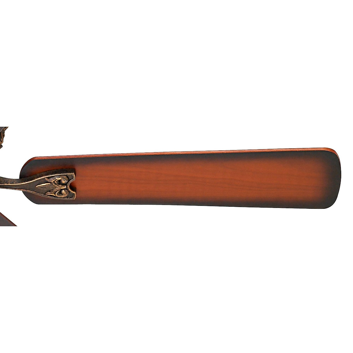 Casa Vieja 52" Ancestry Vintage Antique Indoor Ceiling Fan 5 Blade LED Light Remote Control Golden Bronze Motor Teak Walnut Finish Blades Bedroom Living Room Kitchen Dining Office Hugger Flush Mount