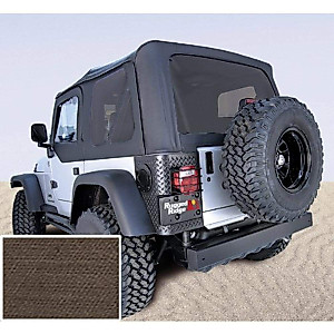 Rugged Ridge 13730.36 XHD Soft Top, Khaki, Tinted Windows; 97-06 Jeep Wrangler TJ