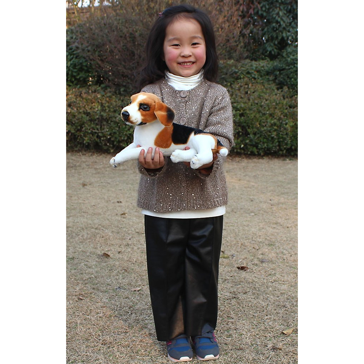 Jesonn Realistic Stuffed Animals Dog Plush Toys Beagle,12" or 30CM,1PC