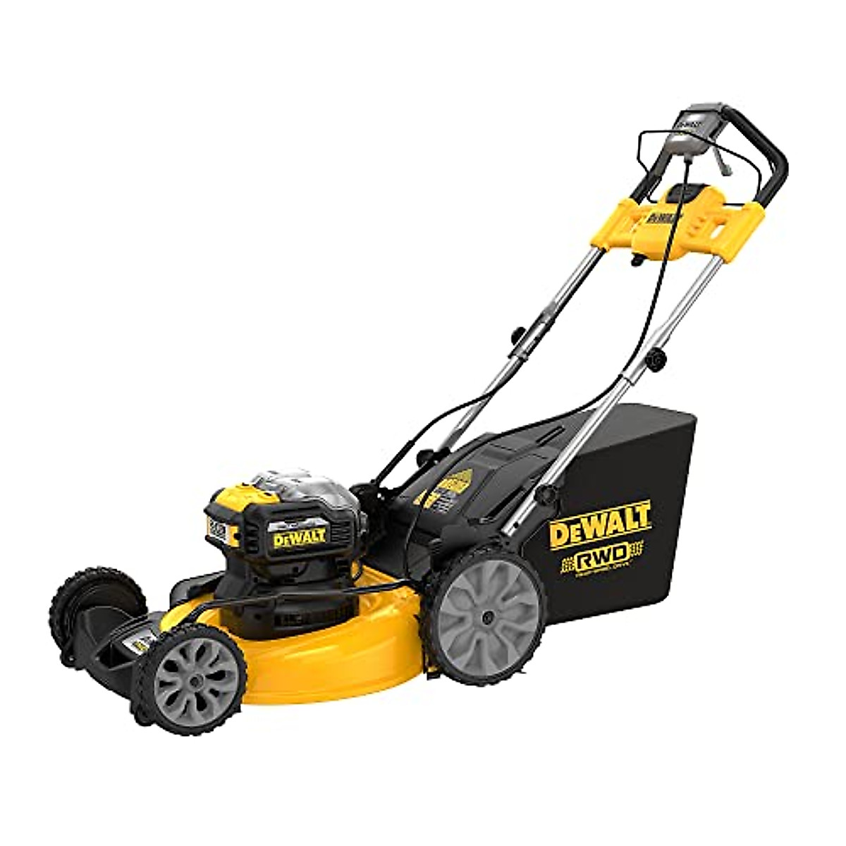 DEWALT 20V MAX Lawn Mower, Cordless, Rear Wheel Drive, Self-Propelled with Batteries & Charger (DCMWSP255Y2)