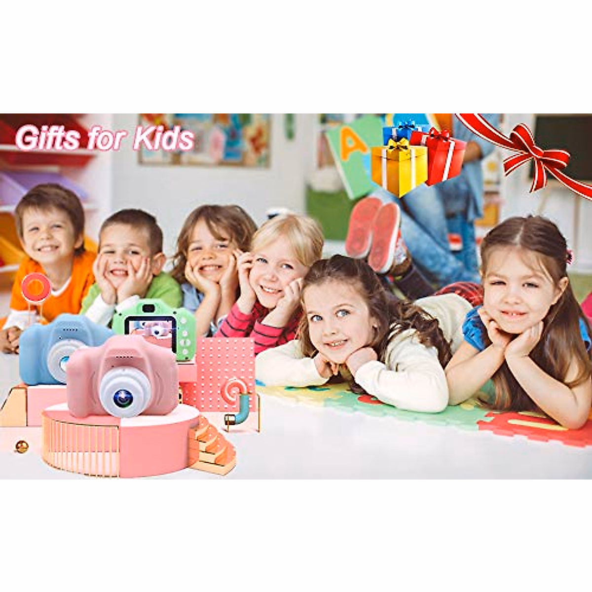 LEOP Children's Digital Camera, Children's Toy Camera with 1080P Screen, Toy Gifts for Boys and Girls, Support Photo and Video Recording, 2 inches IPS Screen with 32GB SD Card