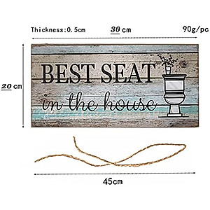 HCHANA in This House We Do Dirt Bikes Wood Signs Funny for Home Decor