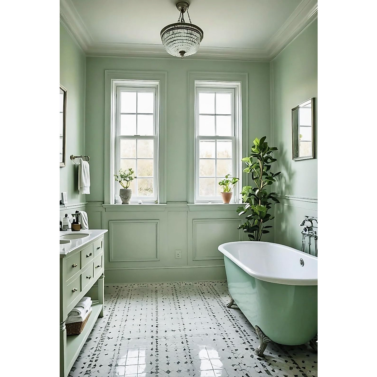 Dimoon 118''x17.7'' Green Peel and Stick Wallpaper Contact Paper Modern Self Adhesive Wall Paper Removable Renter Friendly Textured Solid Color Shelf Cabinet Vinyl Roll (118''x17.7'',Light Green)