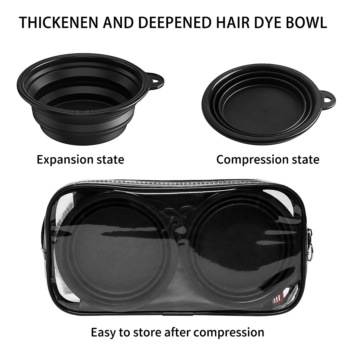 25 Pcs Hair Dye Kit, Hair Tinting Bowl Dye Brush Ear Cover Clips Gloves Storage Bag DIY Salon Disposable Hood and gloves, Home Use Hair Coloring Bleaching Hair Dryers Hair Dye Coloring Tools Set