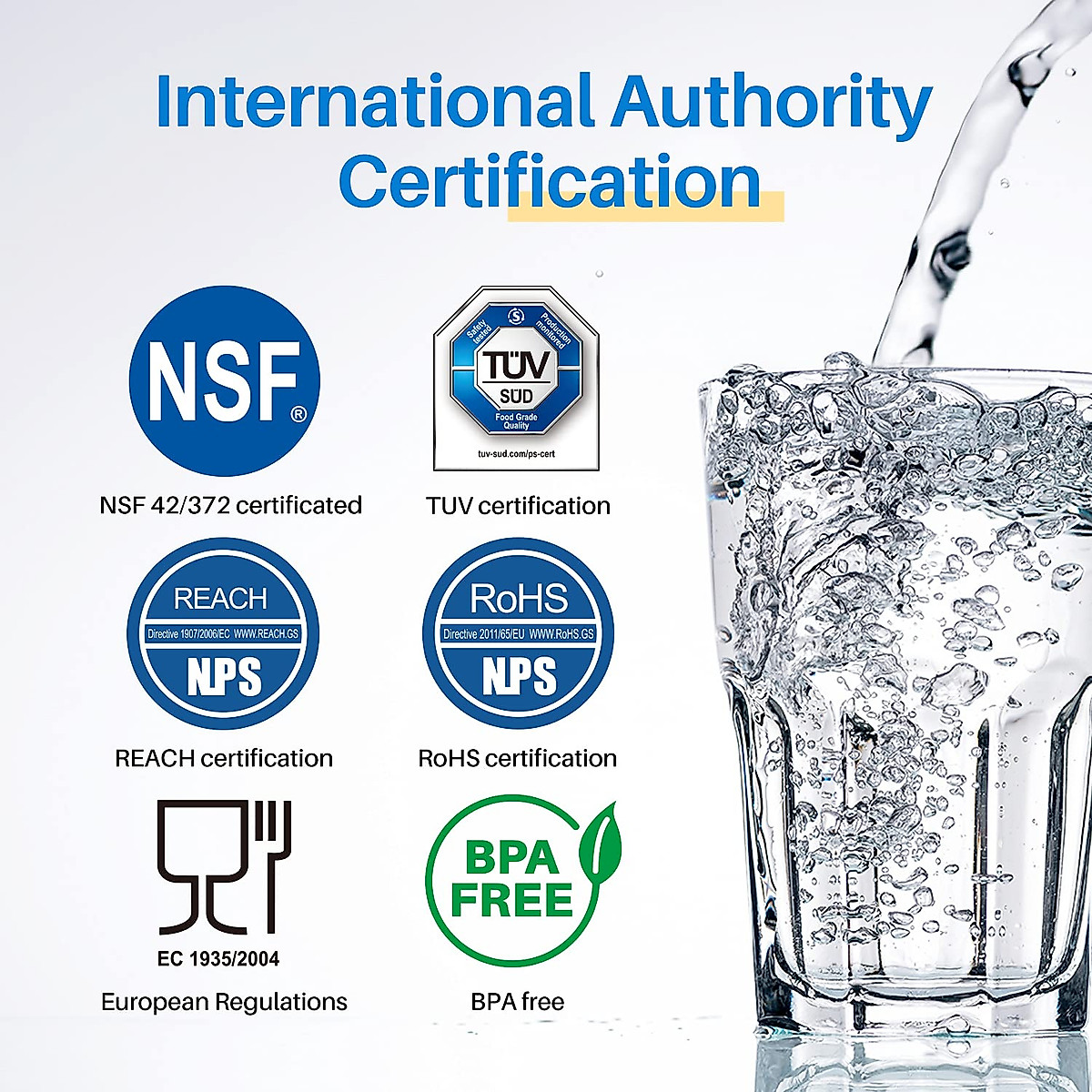 ICEPURE 1001122 Replacement Brita Maxtra+ Pitcher Water Filters，7 Stage Filteration System to Purify，Pack of 3