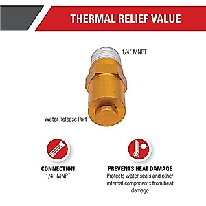 Simpson Cleaning 7101359 Thermal Relief Valve for Gas Powered Pressure Washer Pumps, Gold