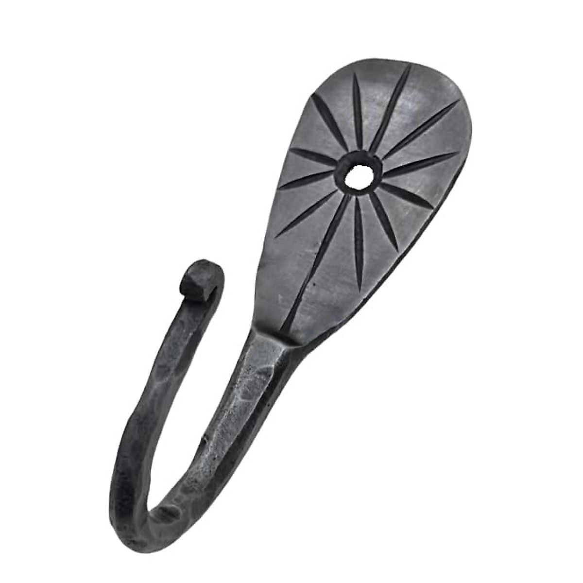 Hand Forged Metal Hook Wrought Iron Wall Coat Hook Blacksmith Metal Wall Hooks Rack Handmade Rustic Wall Hook Home Classic Look Black Antique Finish Wall Hooks by Living Ideas