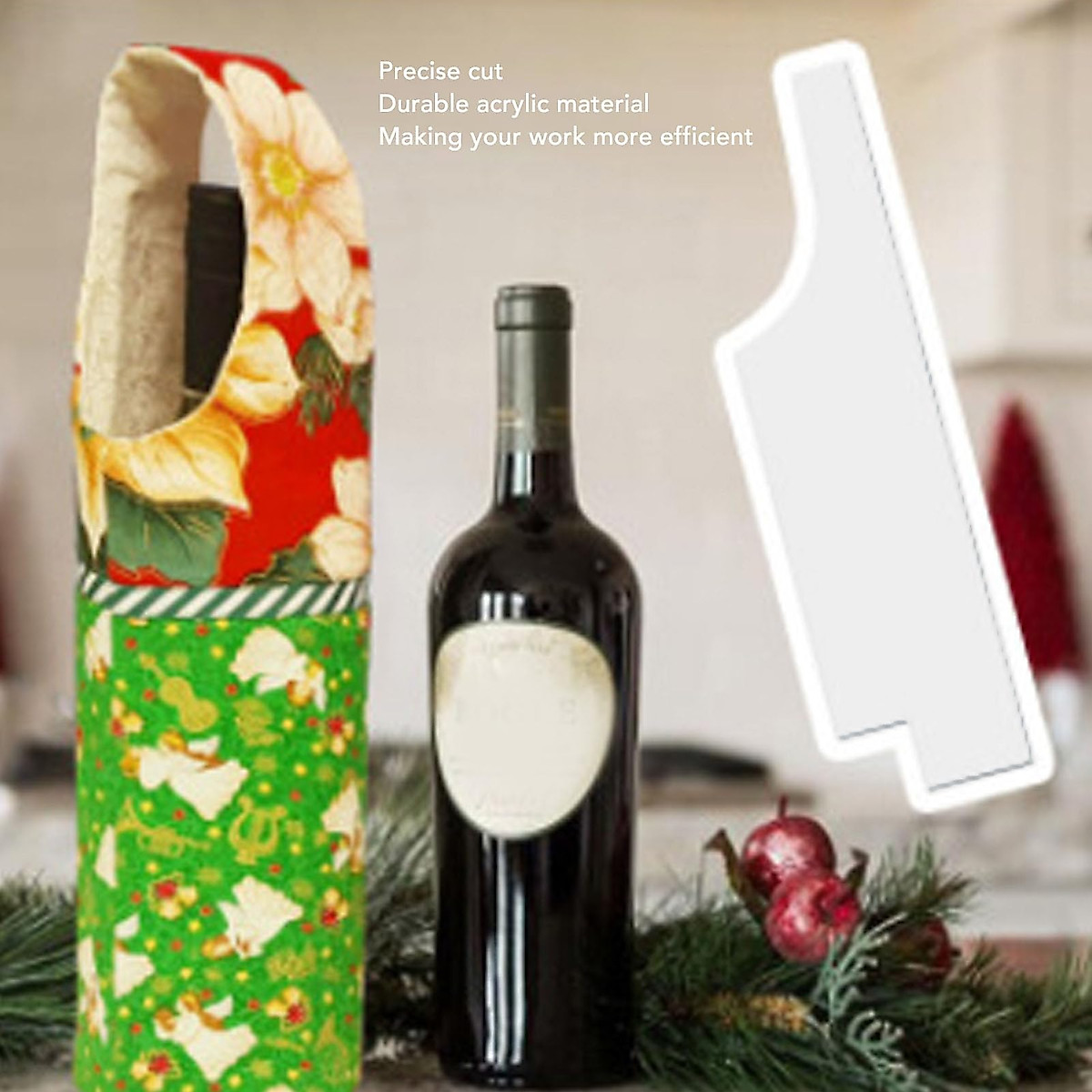 2Pcs Shopping Basket Template Bag Making Stencil Handmade Bag Template Mould Large Size Durable Acrylic Easy to Use Bag Cutting Template for DIY Leather Craft Quilting Sewing Tool