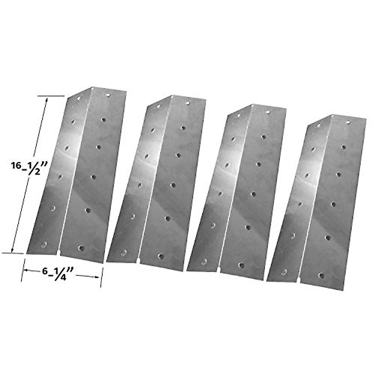 Coleman 5100, 5110, 5300, 5310, 9990-132, 9990-132D, 9990-142, 9990-1420, 9990-646, 9991-132, 9991-142, 9991-142, 9991-64 (4-PK) Stainless Heat Shield