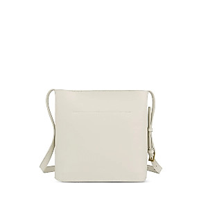 Pixie Mood Mag 10.25 x 11 Vegan Leather Crossbody Bag, Coconut Cream