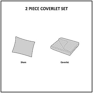 Comfort Spaces Quilt Set Novelty Design All Season Lightweight Coverlet Bedding Bedspread Kids, Teens Girls Bedroom Decor, Zoe Flower Pink, Twin/Twin XL, 2 Piece