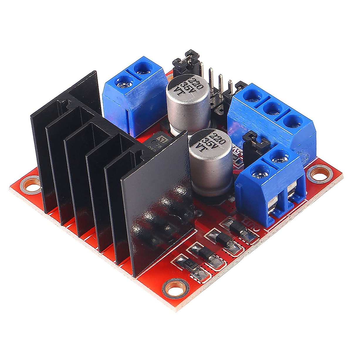 D-FLIFE 5pcs L298N Stepper Motor Driver Controller Board Dual H Bridge Module for Arduino Smart Car Power MEGA R3 Mega2560